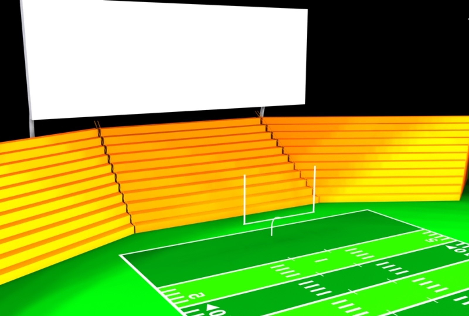 Football Field 3d Model
