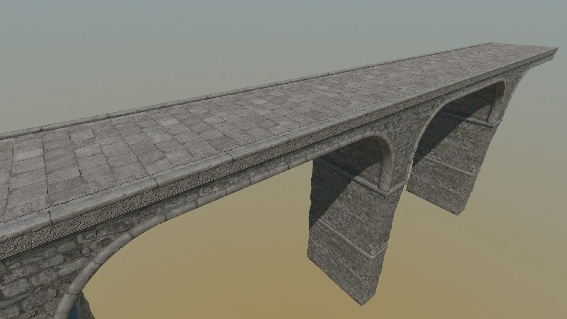 3D Ancient Stone Bridge - Modular Game Props Model - TurboSquid 2228337