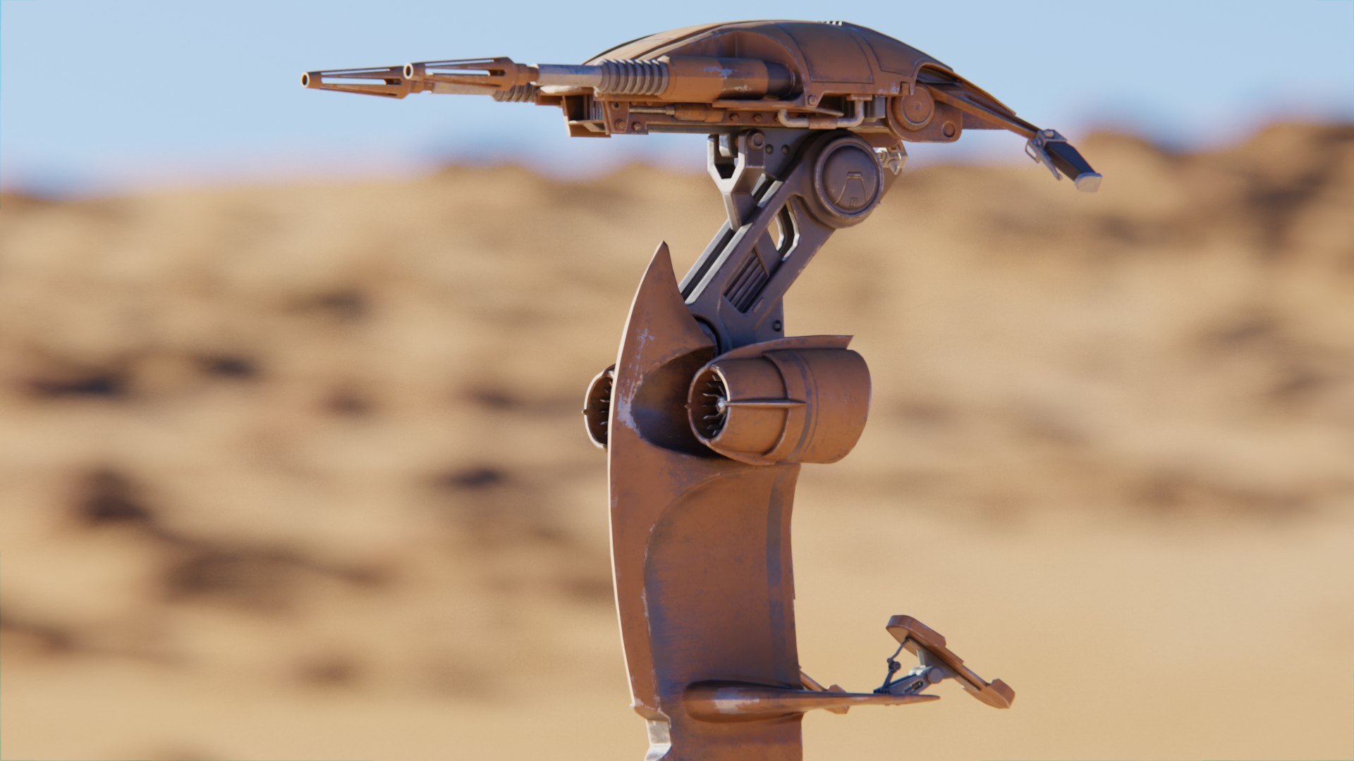 Star Wars STAP 3D Model - TurboSquid 2325966