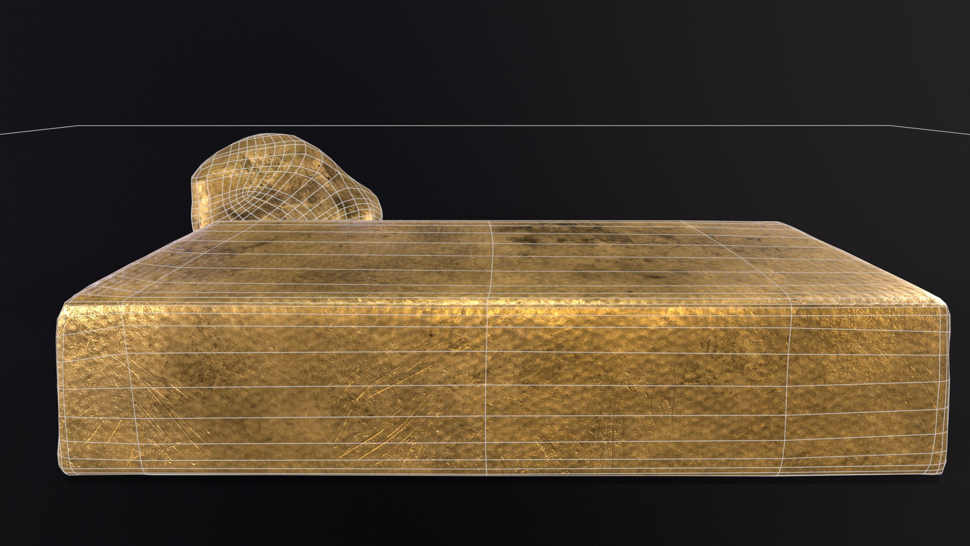 3D Gold Ingot Nugget And Coin - TurboSquid 2150195