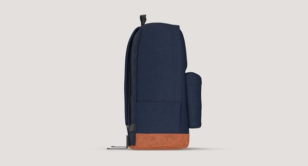 3d backpack dark blue