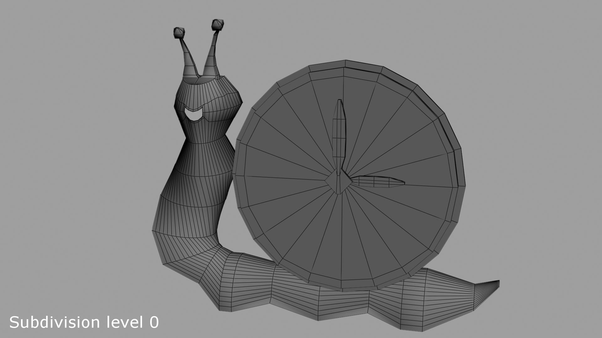 3D clock snail - TurboSquid 1547421