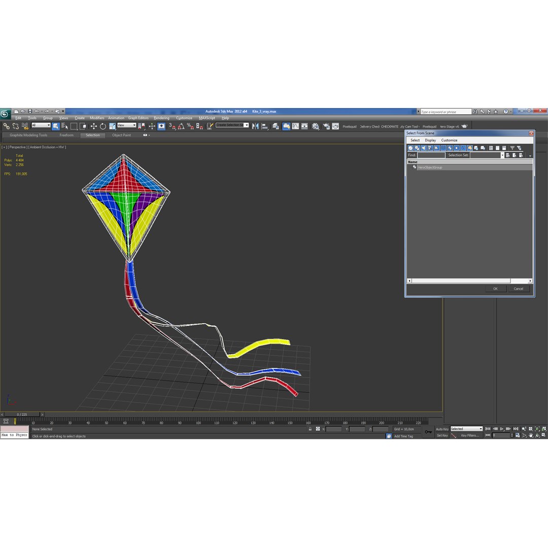 3d model kite 3