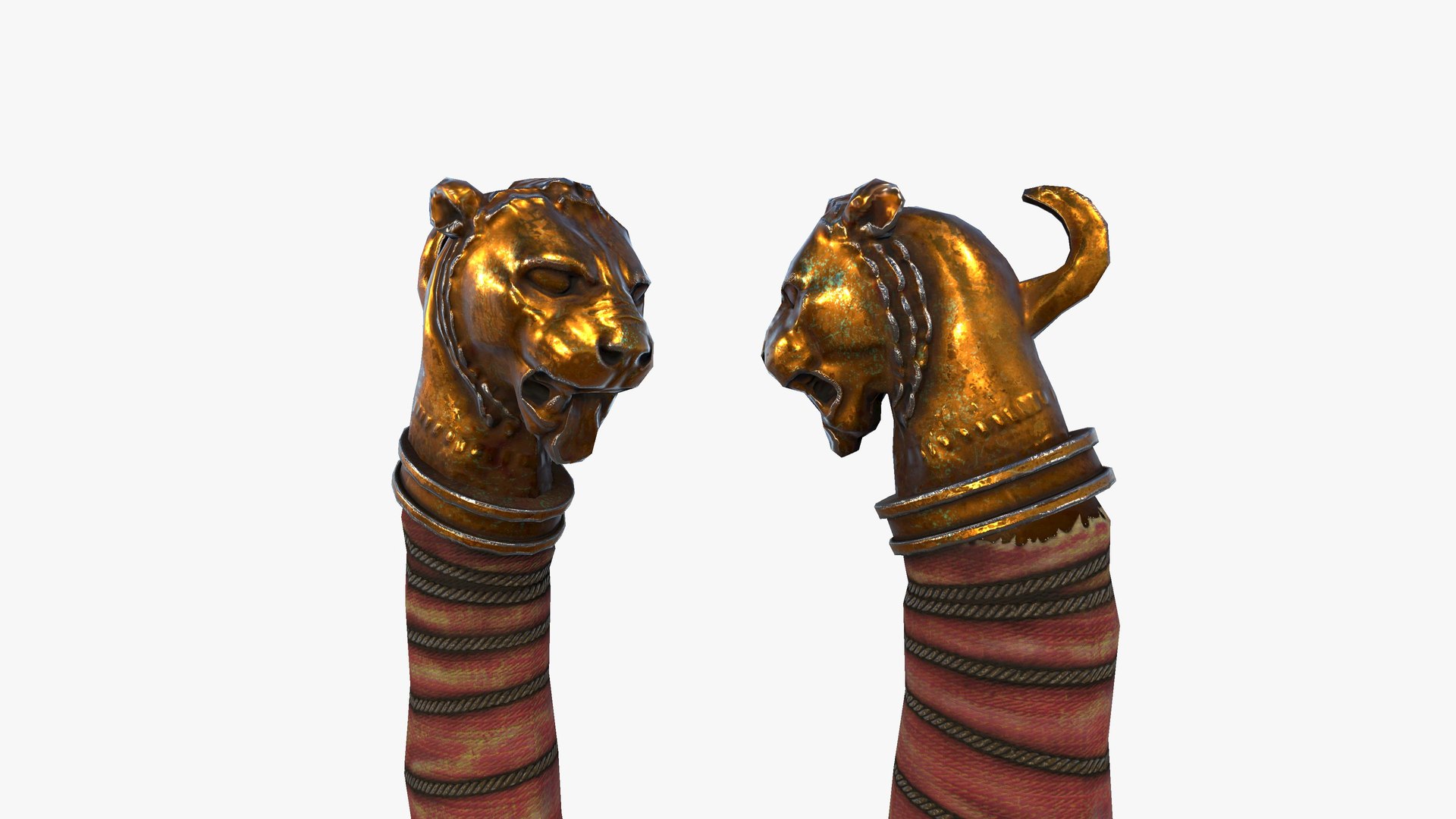 3D Model Fantasy Sword RPG Avarian Sabre Blade Curved Sword Khopesh ...