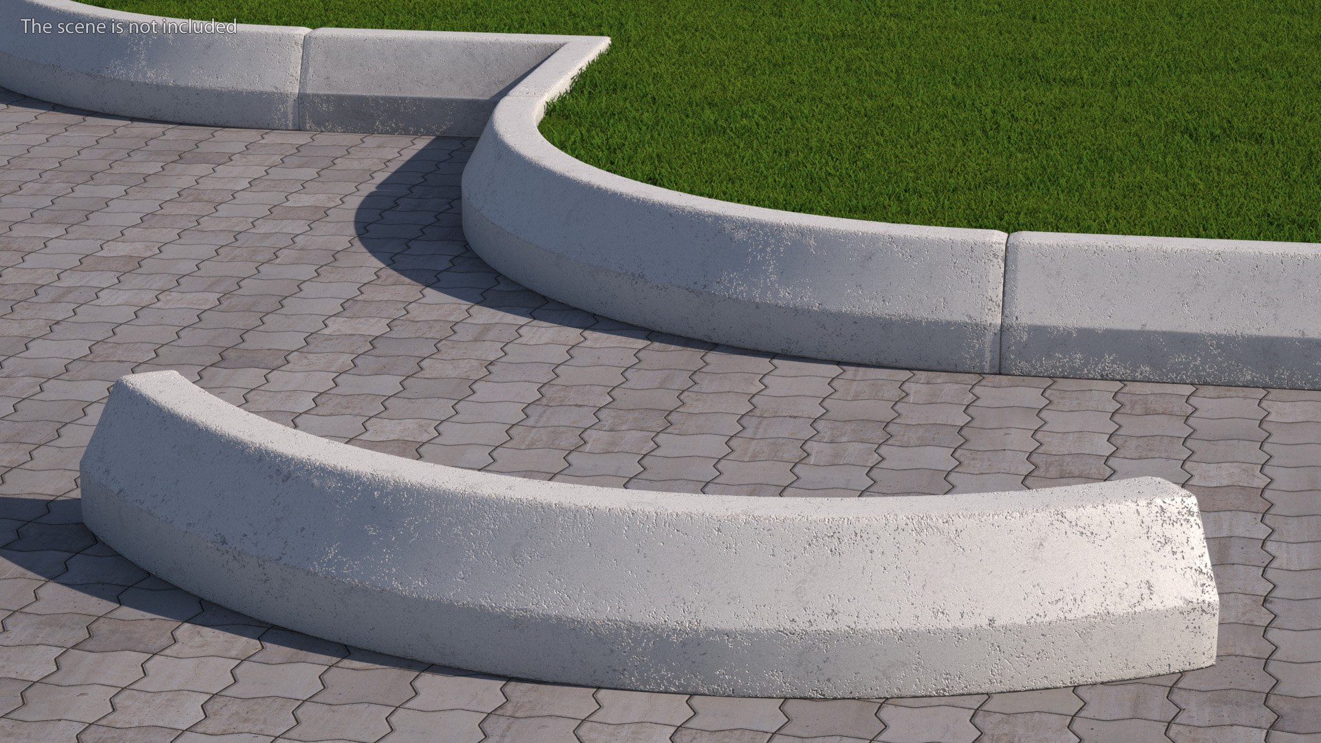 Concrete Curb Rounded Section 3D Model - TurboSquid 2016278