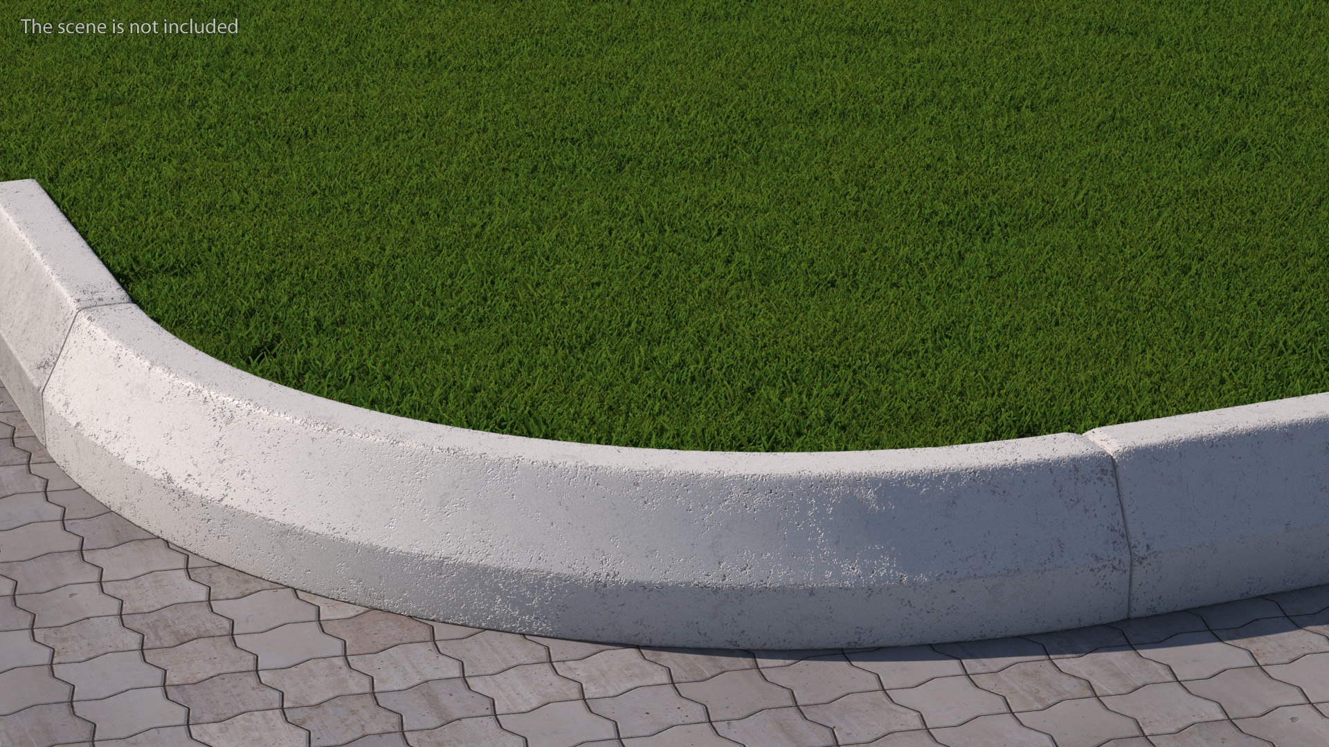 Concrete Curb Rounded Section 3D Model - TurboSquid 2016278