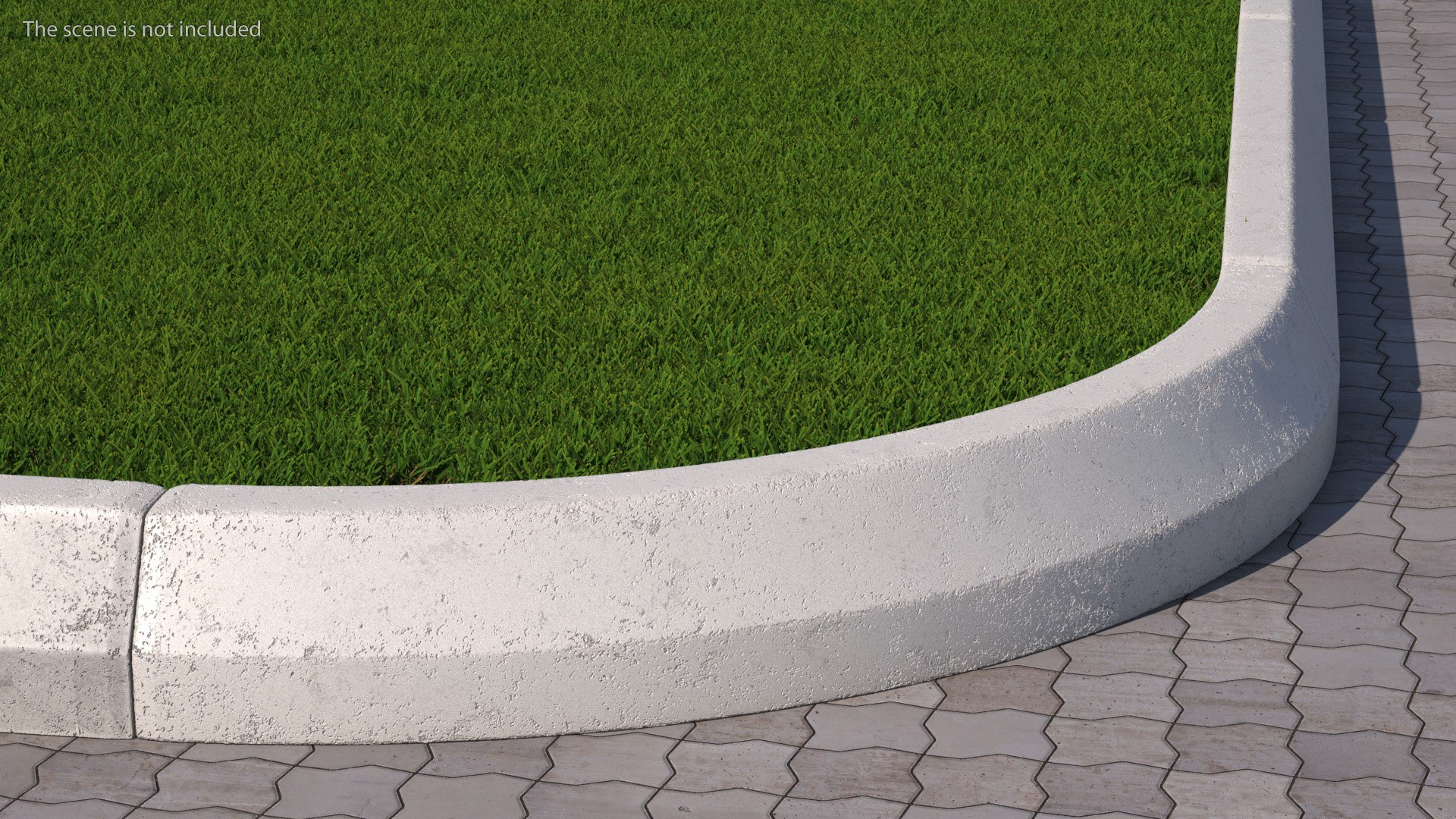 Concrete Curb Rounded Section 3D Model - TurboSquid 2016278