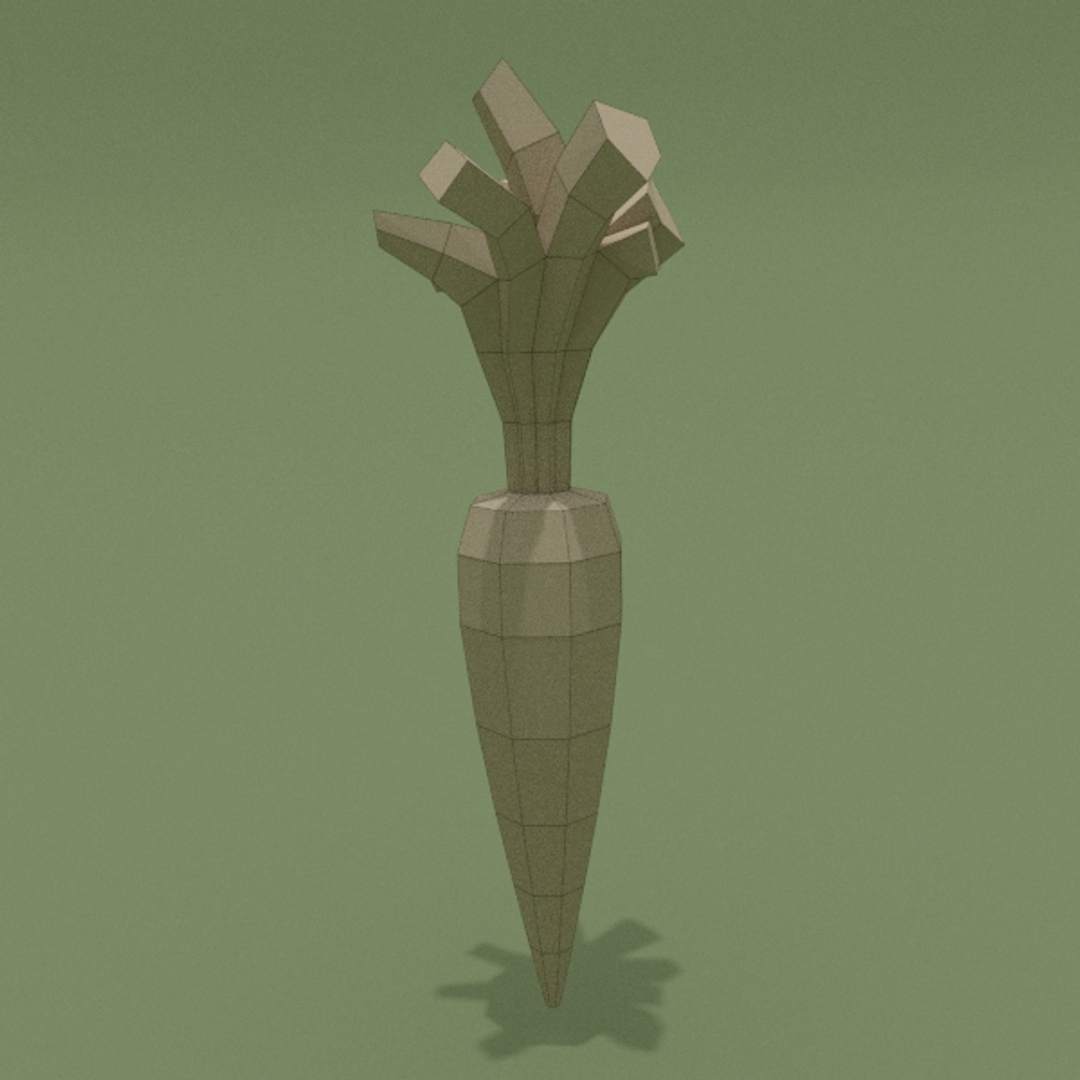 Free blender carrot crystal oak tree 3D model - TurboSquid 1189852