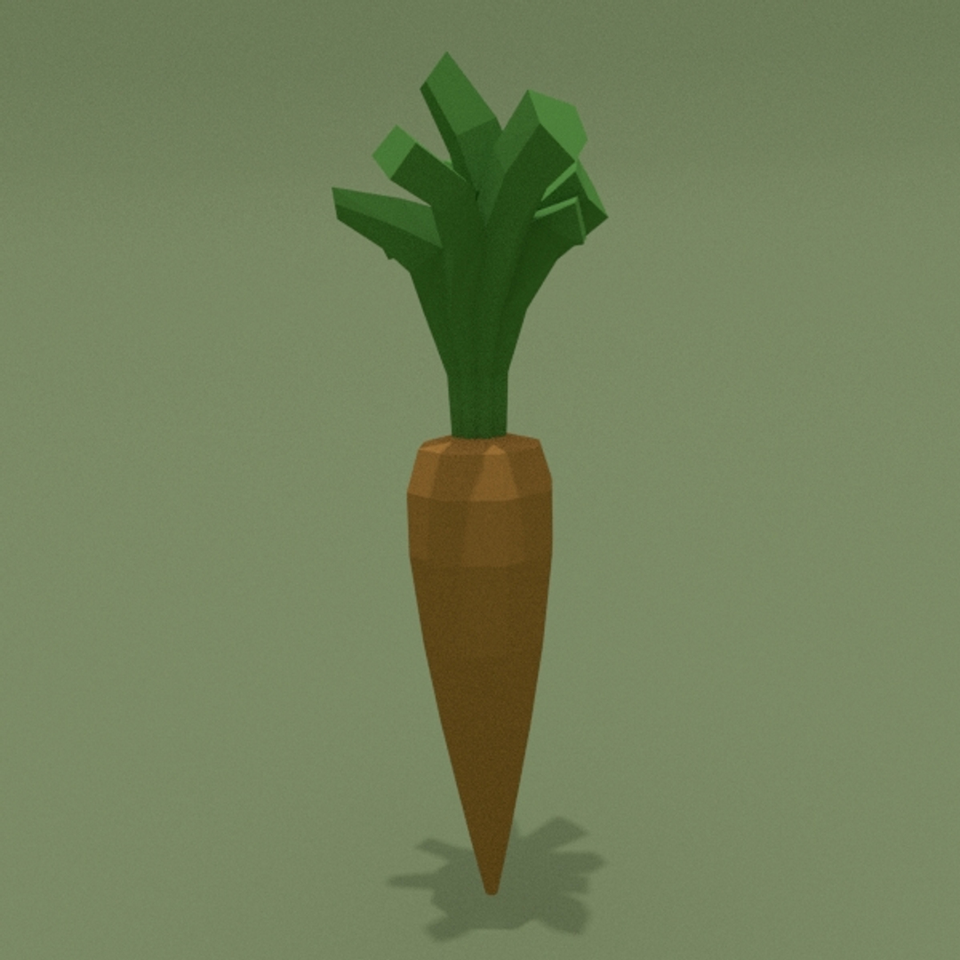 Free blender carrot crystal oak tree 3D model - TurboSquid 1189852