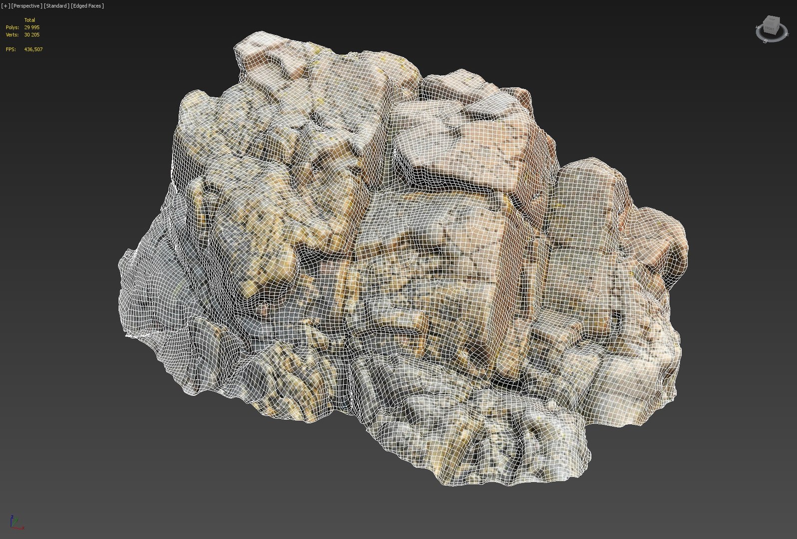 Scanned Rock Cliff U Model - TurboSquid 1271971