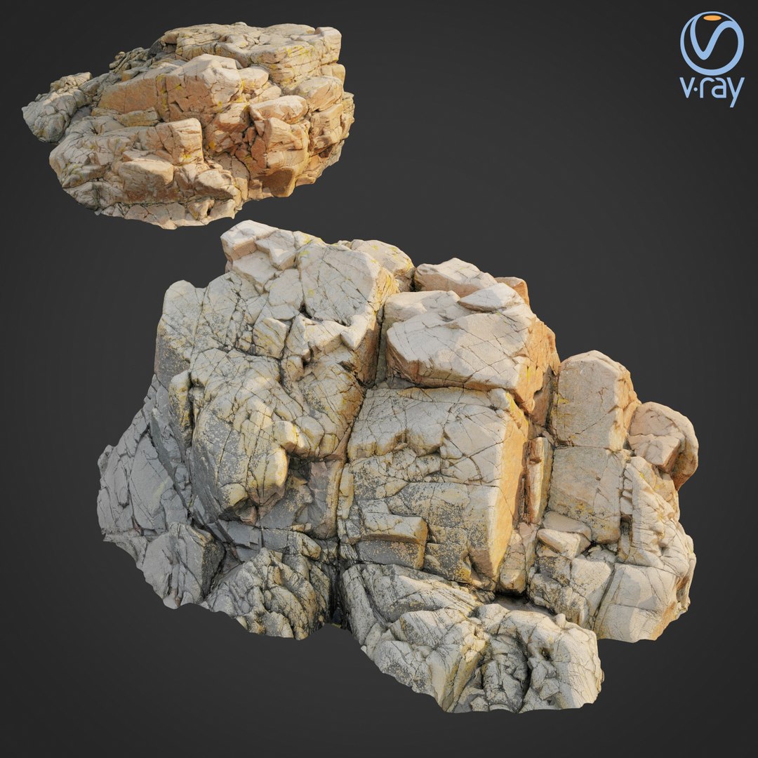 Scanned Rock Cliff U Model - TurboSquid 1271971