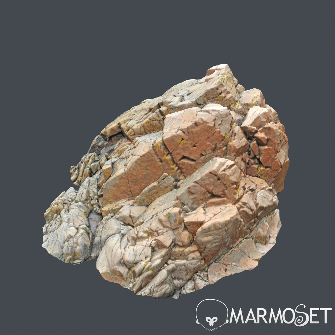 Scanned Rock Cliff U Model - TurboSquid 1271971