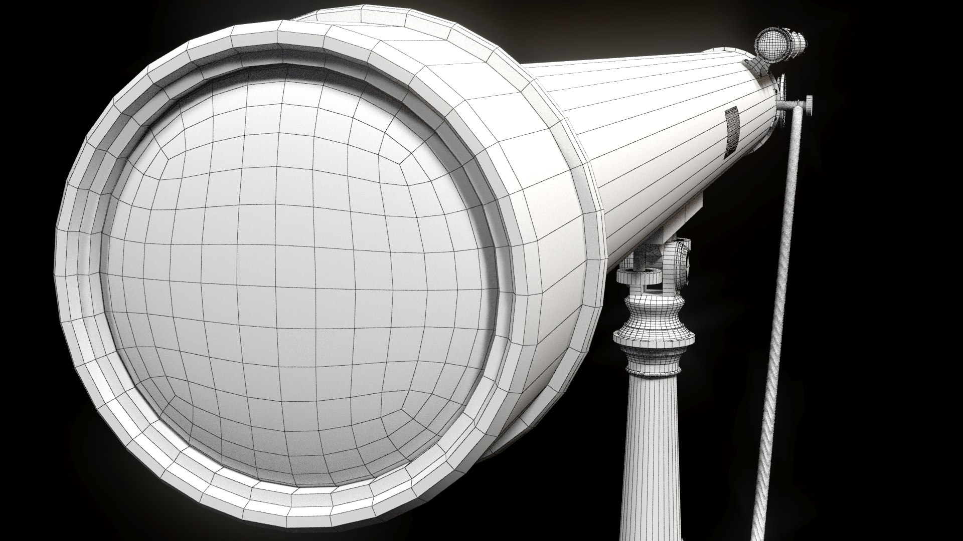 3D Victorian Telescope Model - TurboSquid 2206422