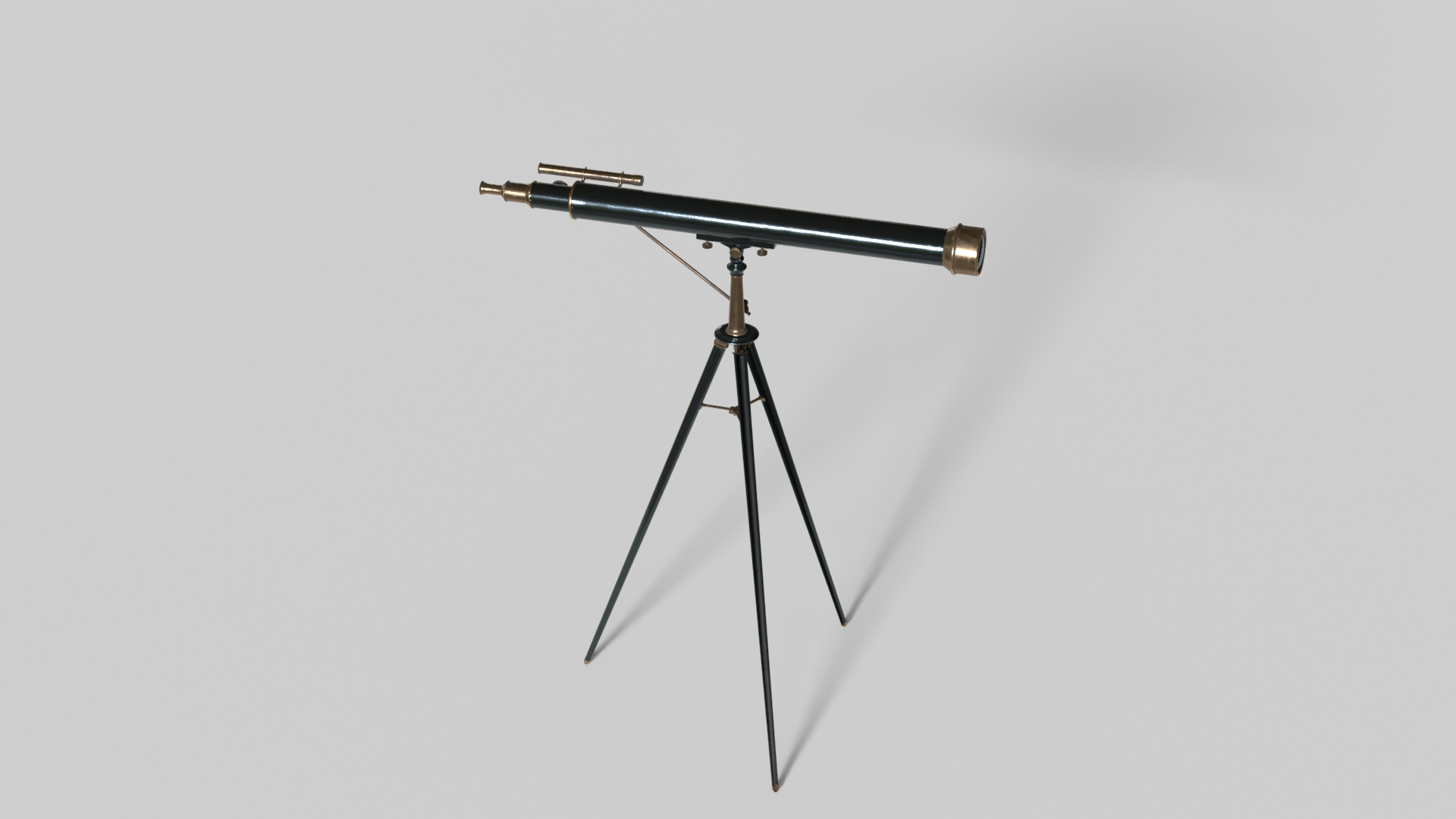 3D Victorian Telescope Model - TurboSquid 2206422