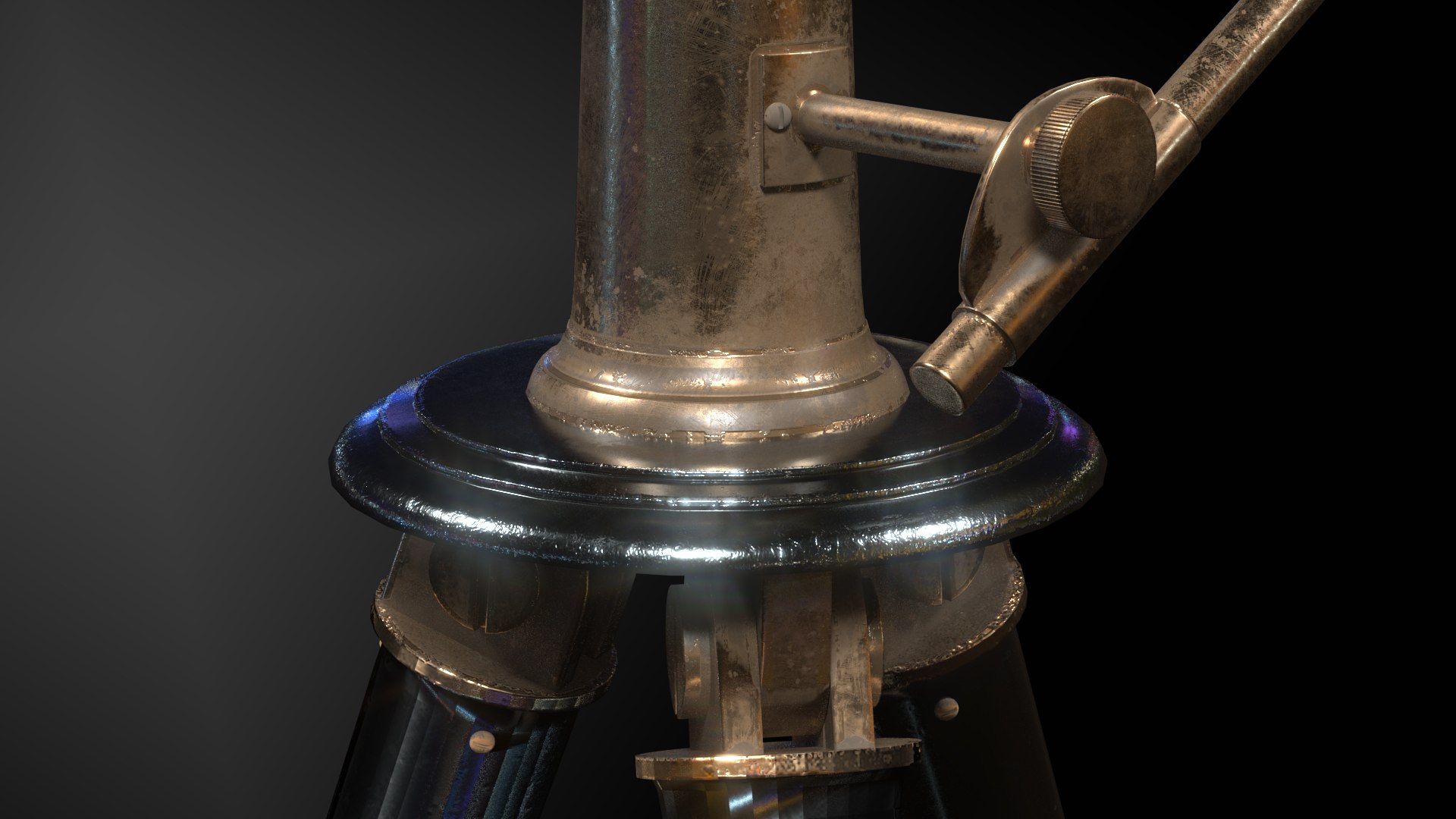 3D Victorian Telescope Model - TurboSquid 2206422