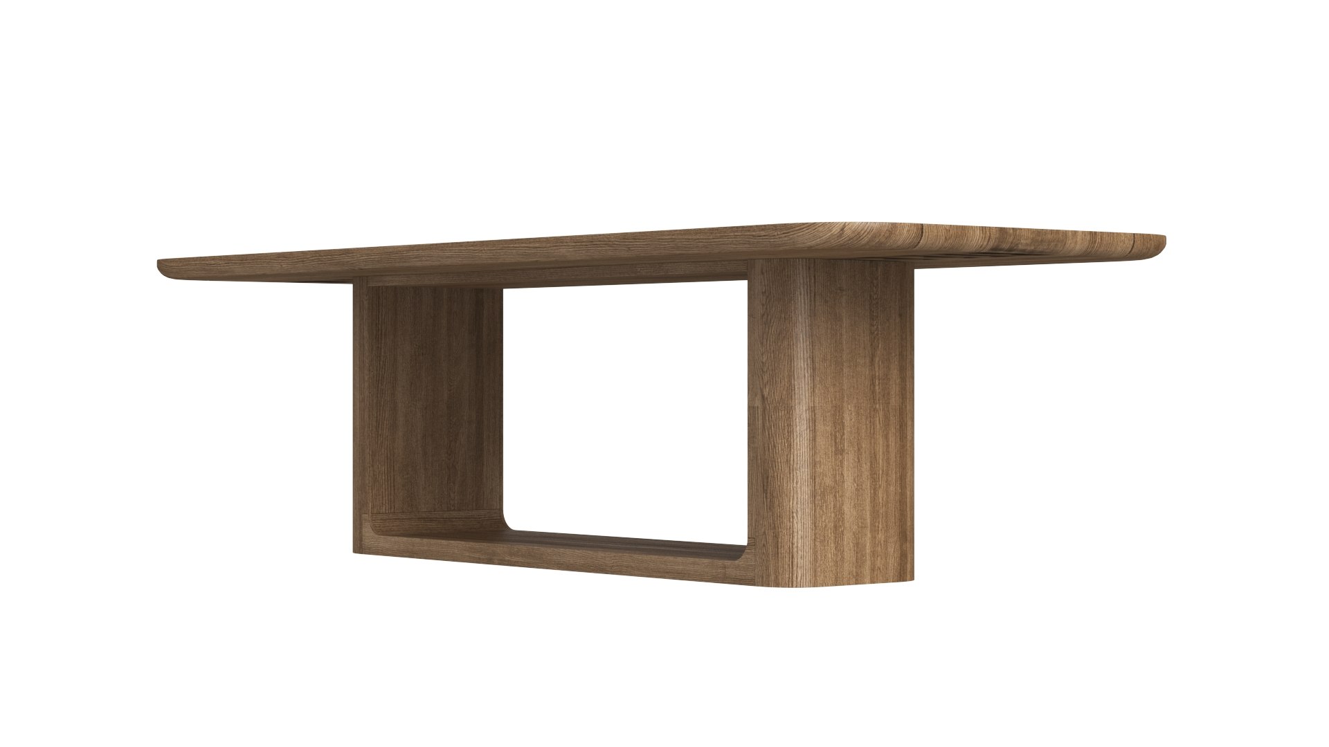 RH Oslo Open Teak Table Set 3D - TurboSquid 2156182