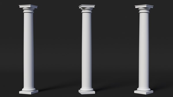modelo 3d Columna clásica del orden toscano - TurboSquid 2143713