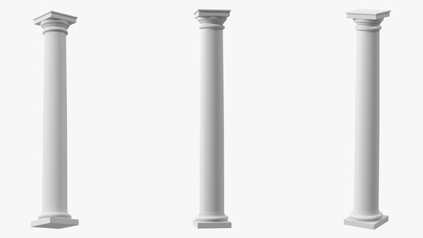 modelo 3d Columna clásica del orden toscano - TurboSquid 2143713