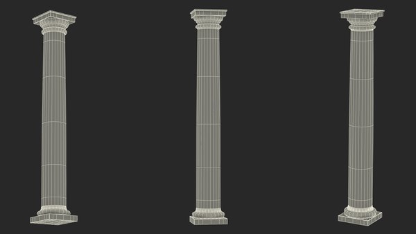 modelo 3d Columna clásica del orden toscano - TurboSquid 2143713