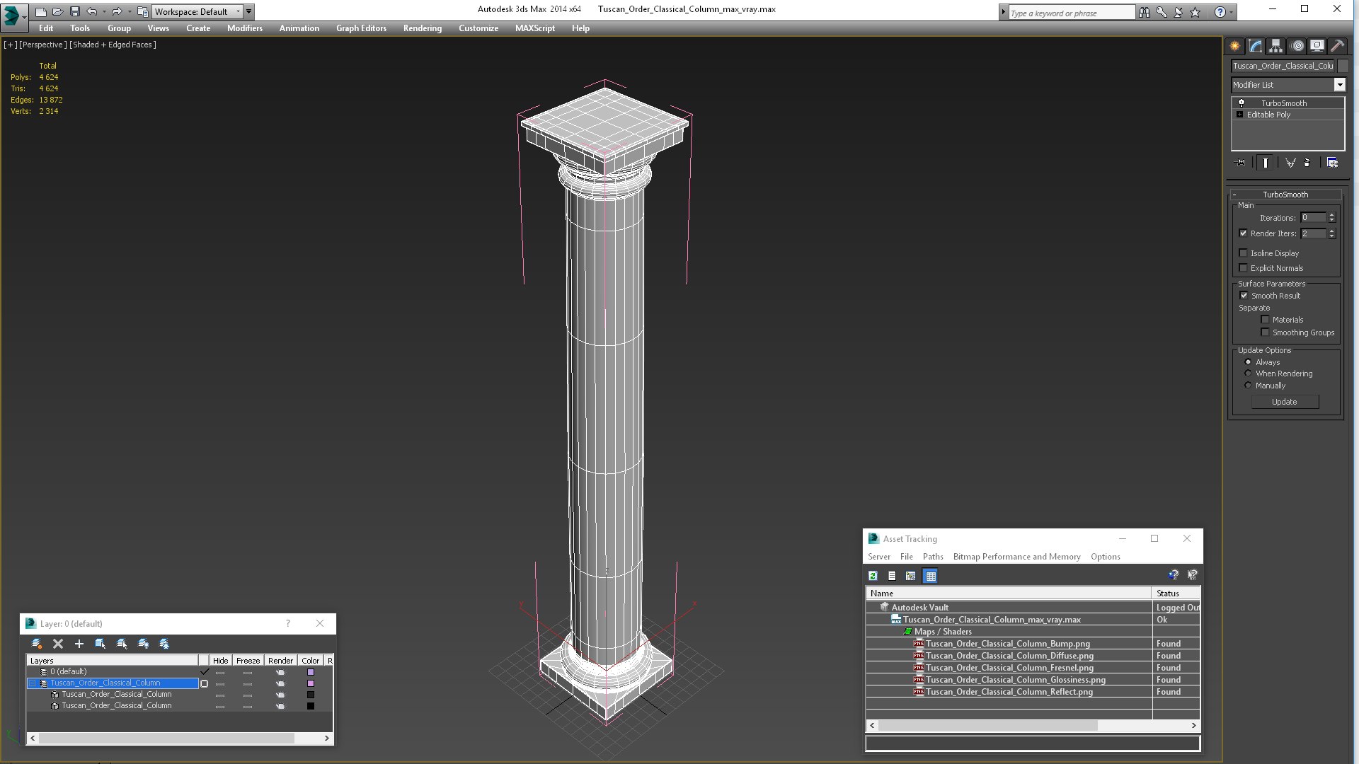 3D Tuscan Order Classical Column - TurboSquid 2143713