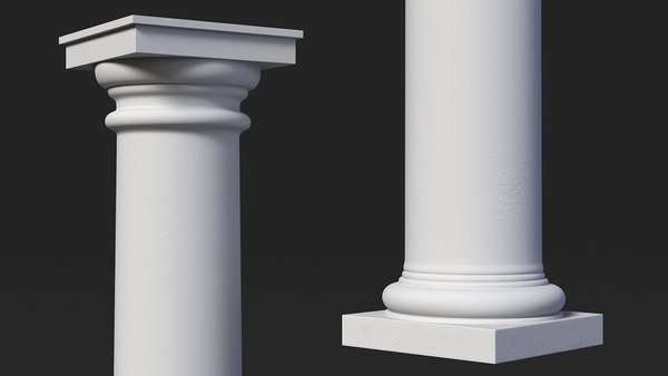 modelo 3d Columna clásica del orden toscano - TurboSquid 2143713