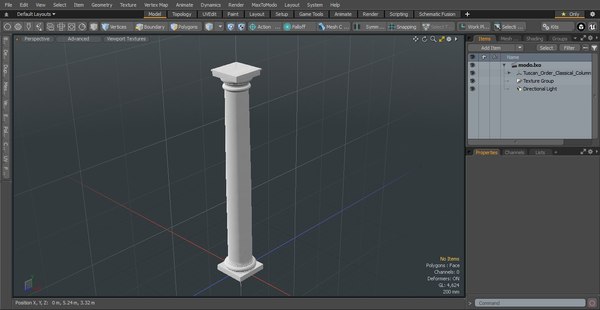 modelo 3d Columna clásica del orden toscano - TurboSquid 2143713