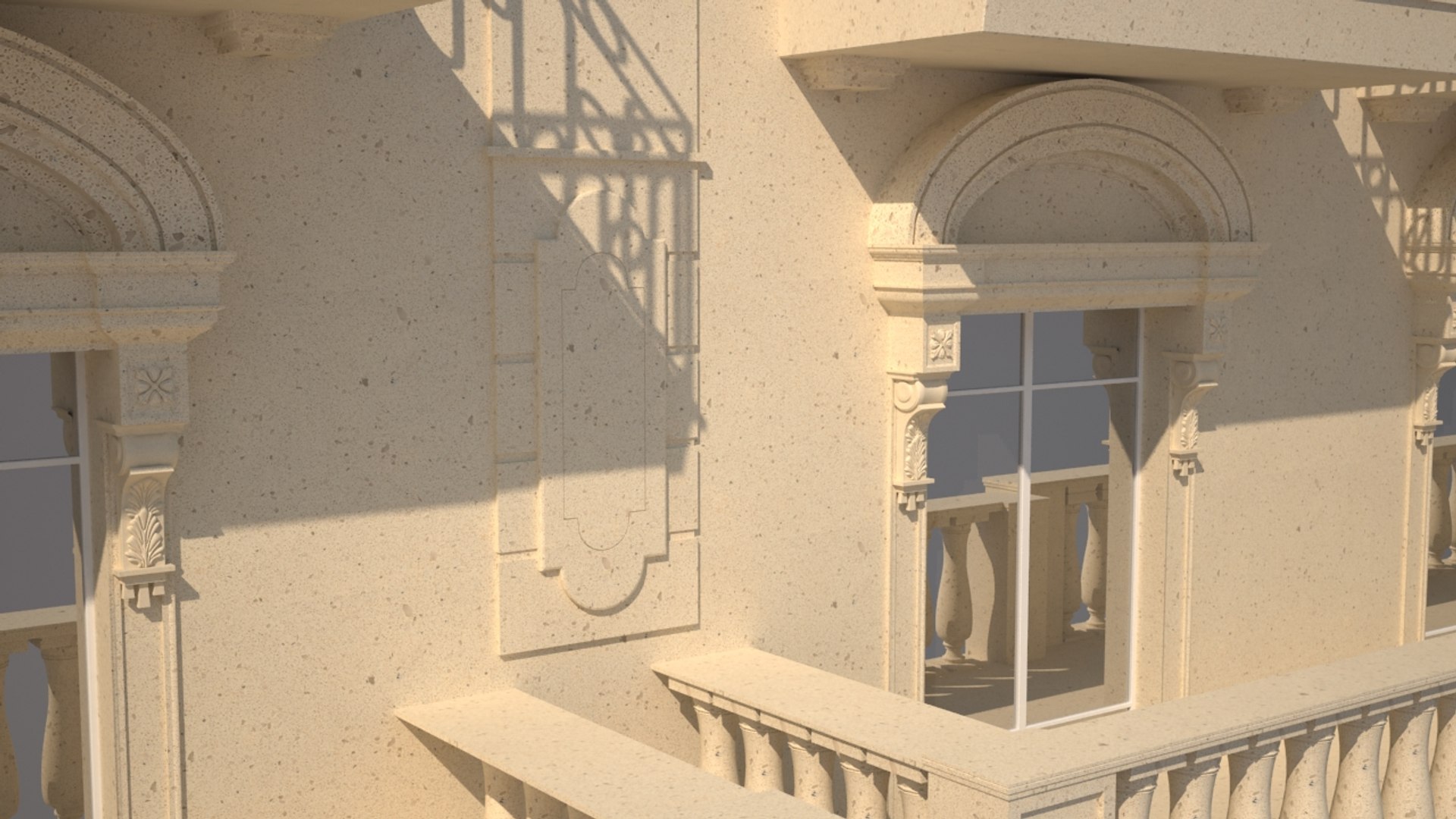 3d Model Paris Haussmann Building