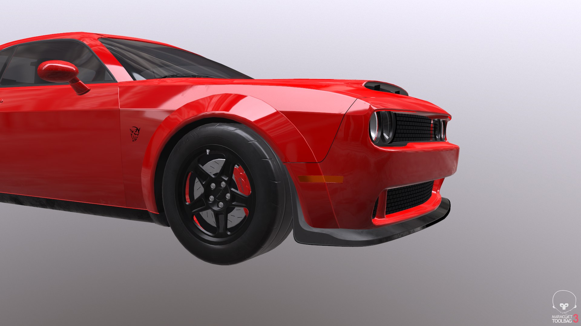3D dodge challenger demon 2018 - TurboSquid 1588495