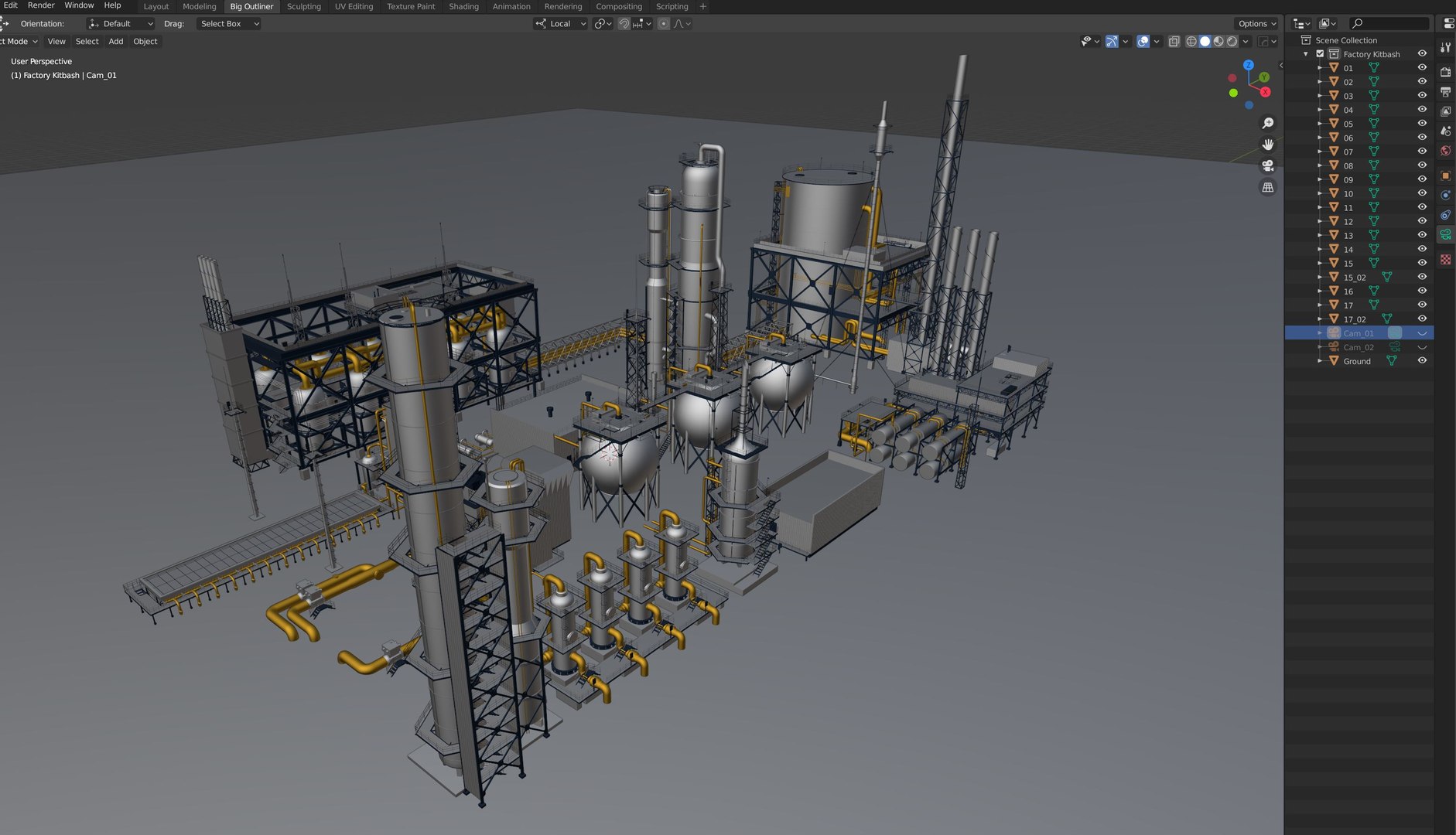 3d factory kitbash