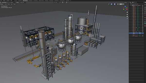 工厂Kitbash3D模型 - TurboSquid 1007053