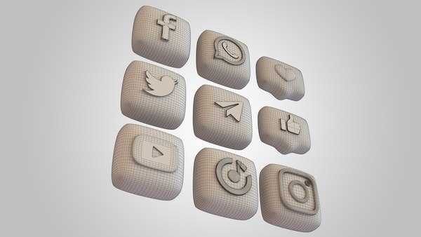 modelo 3d icons - TurboSquid 1988374
