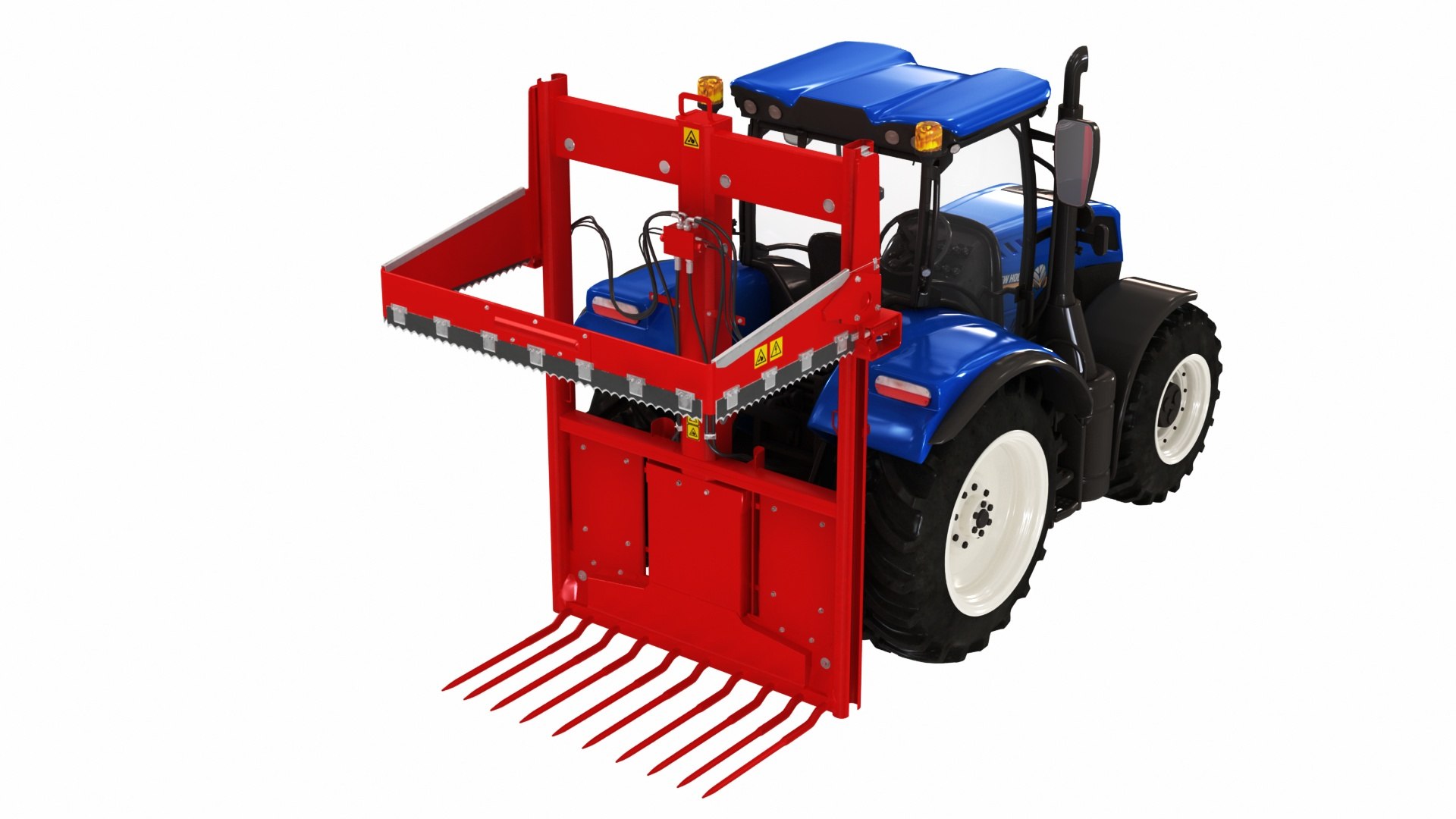 Tractor With Silage Cutter Model - TurboSquid 2018389