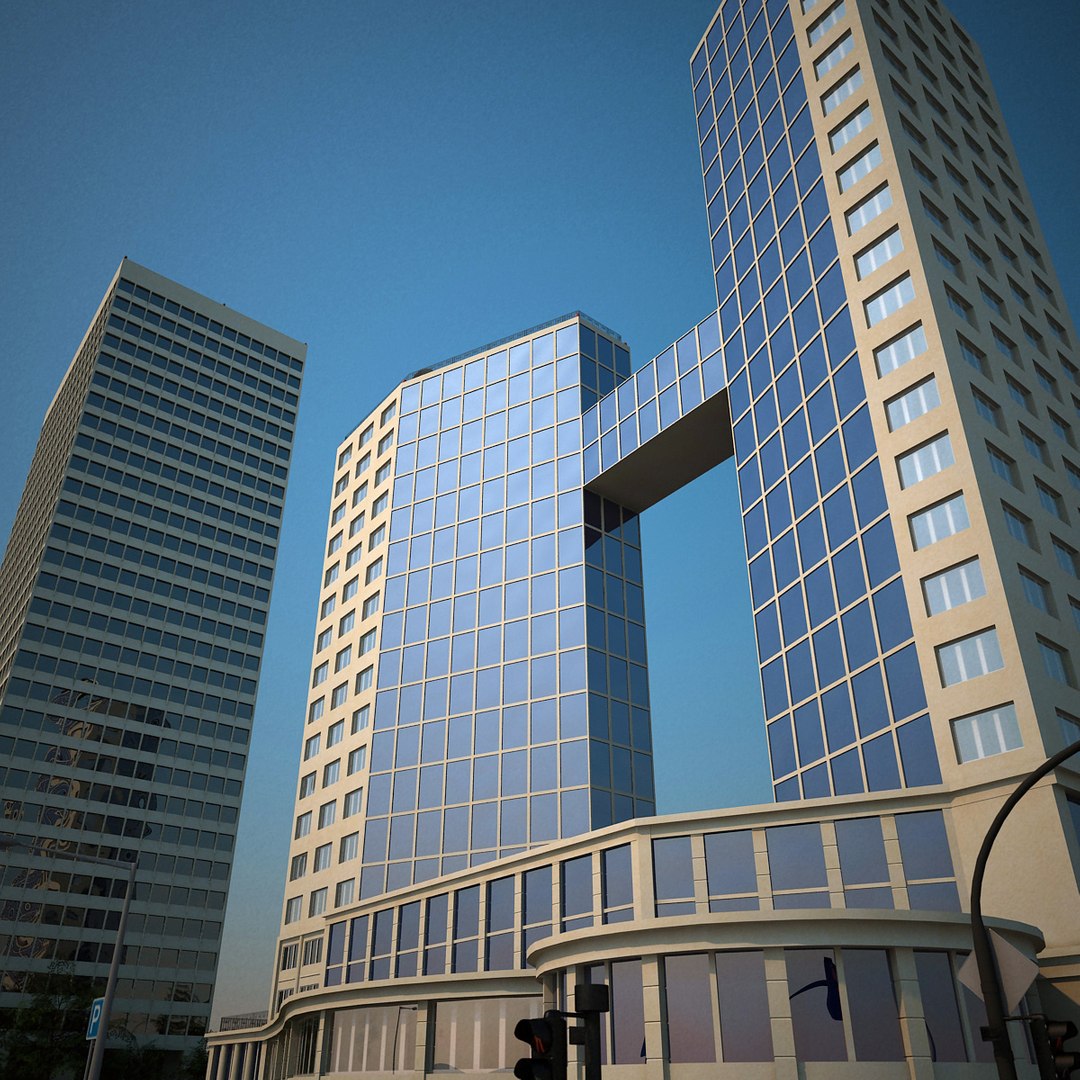 Realistic Hd City Block 3d Model