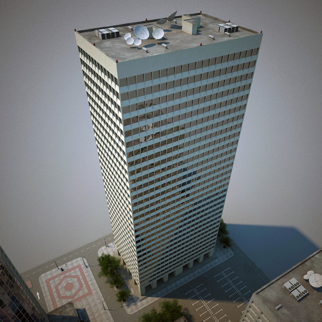 Realistic Hd City Block 3d Model