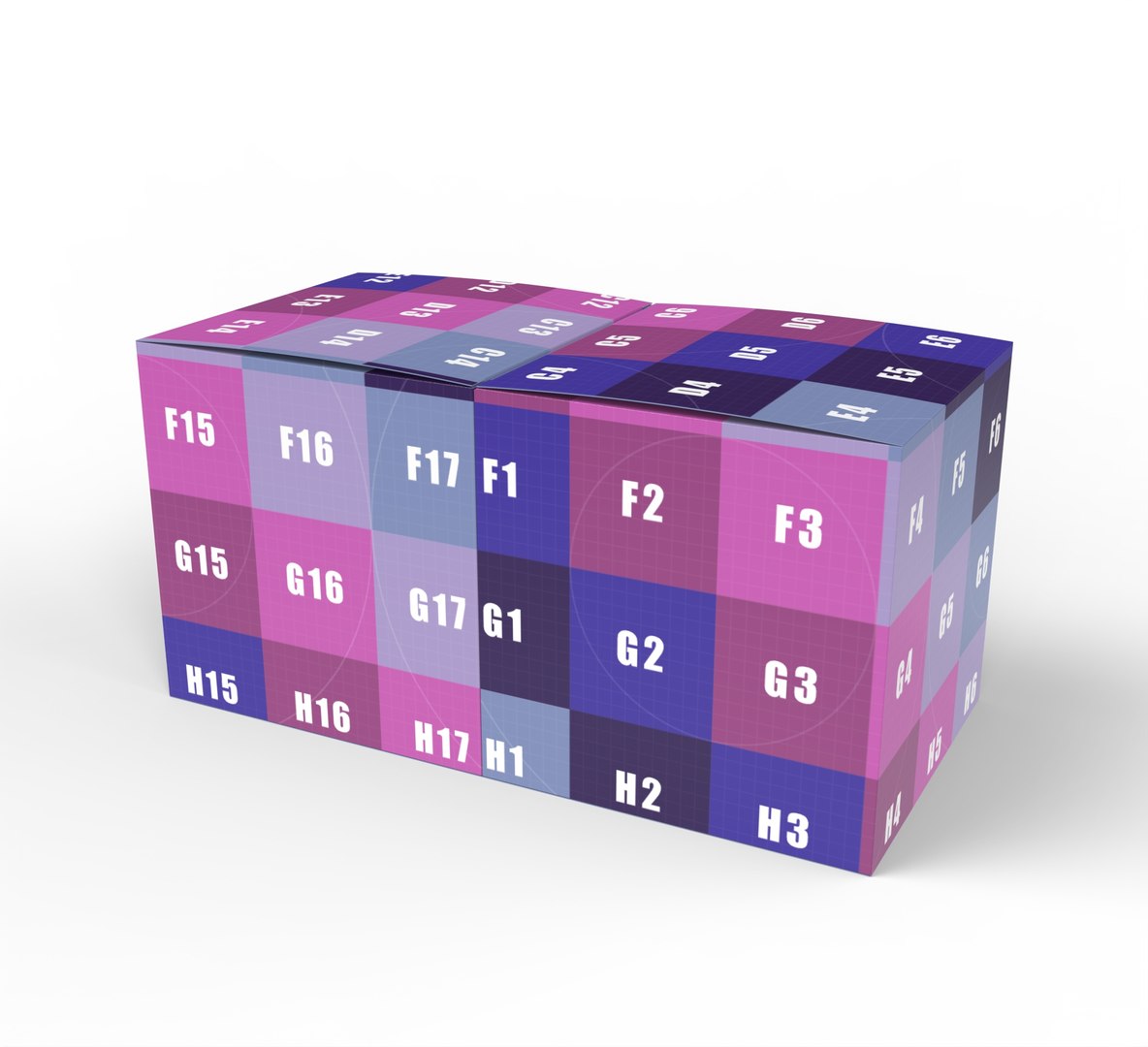 3D Double Box Packaging Box 150x150x150mm - TurboSquid 2318048