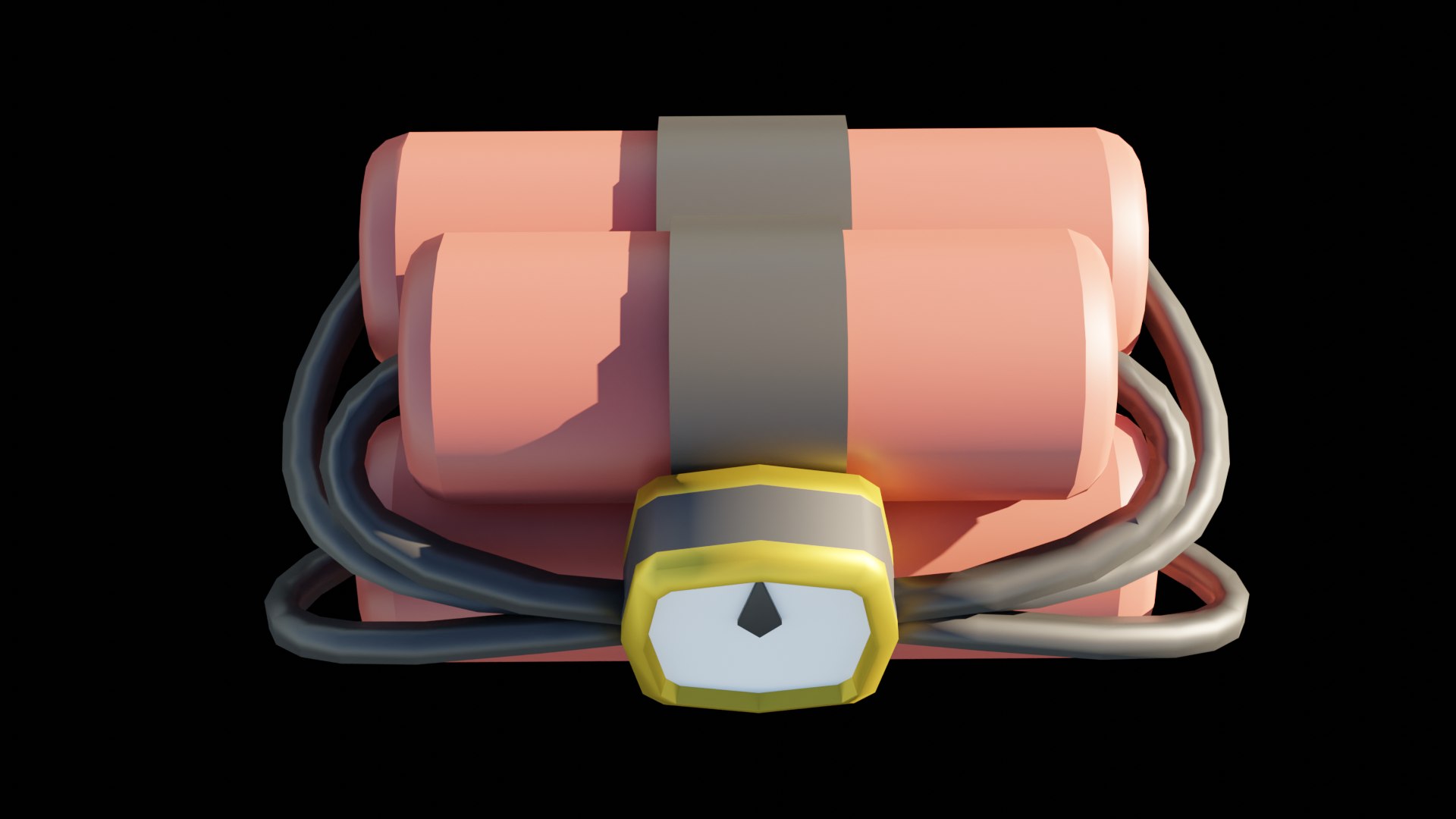 3D Model Game Ready Low Poly TNT - TurboSquid 1982045