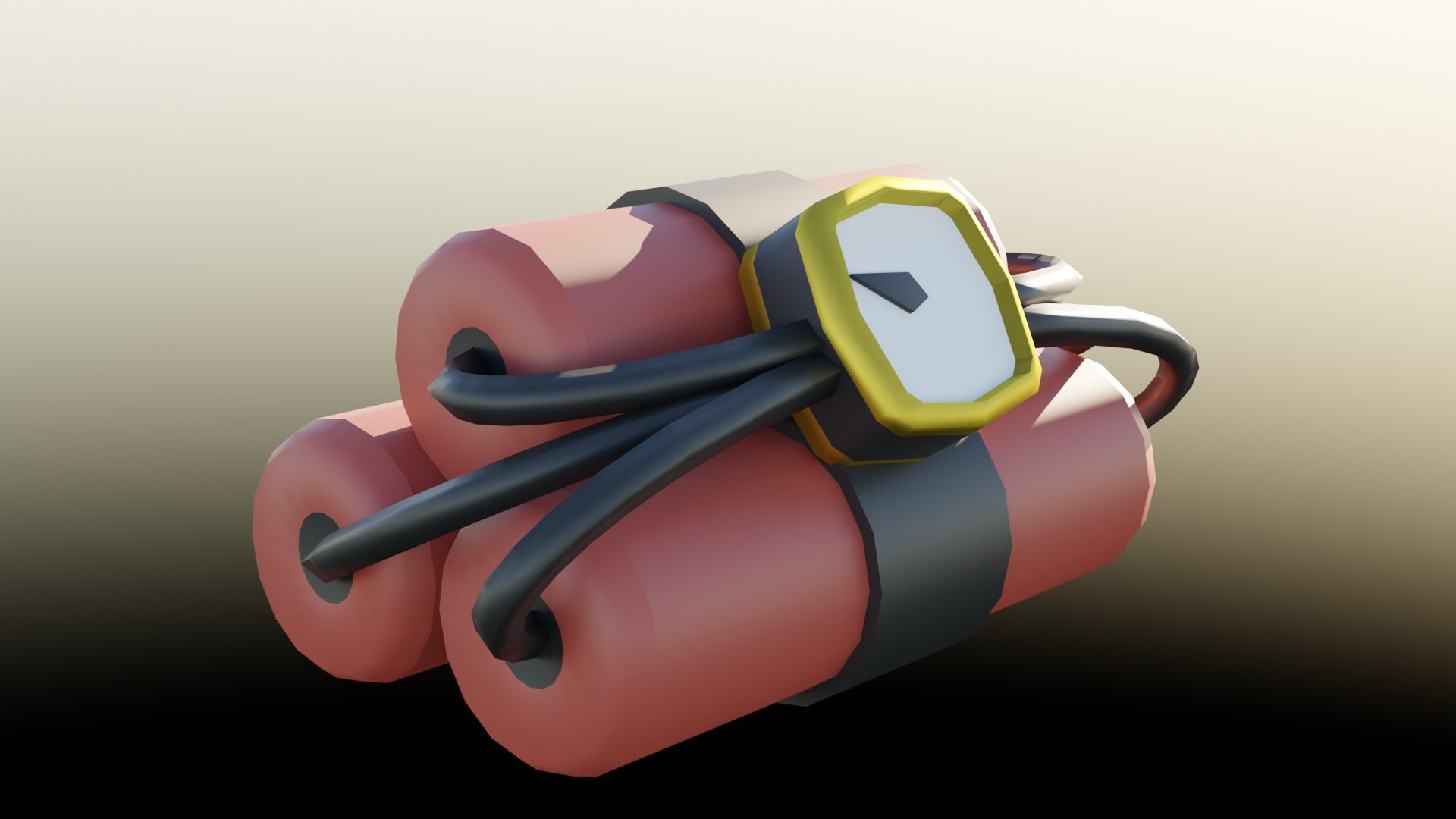 3D Model Game Ready Low Poly TNT - TurboSquid 1982045