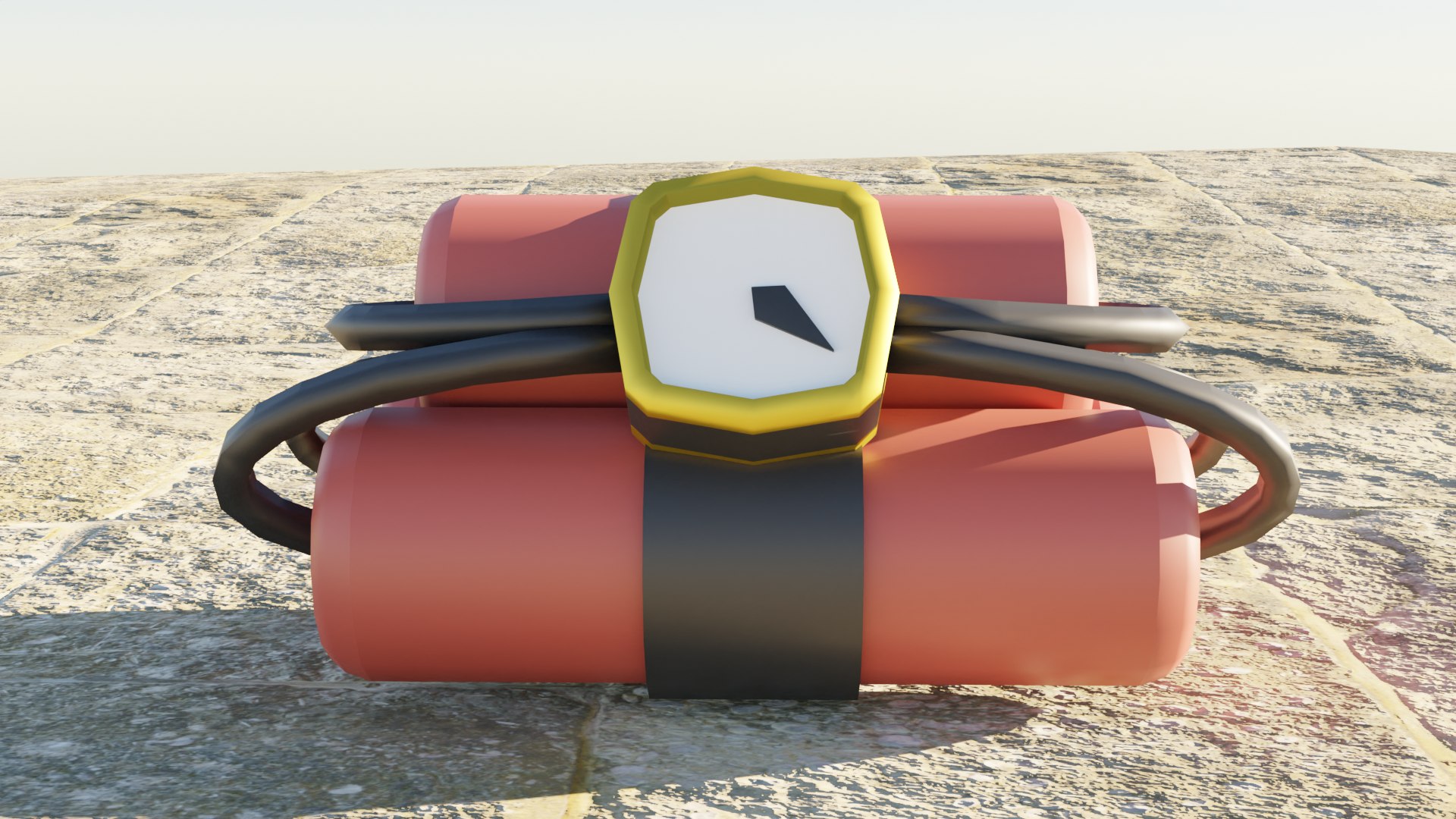 3D Model Game Ready Low Poly TNT - TurboSquid 1982045