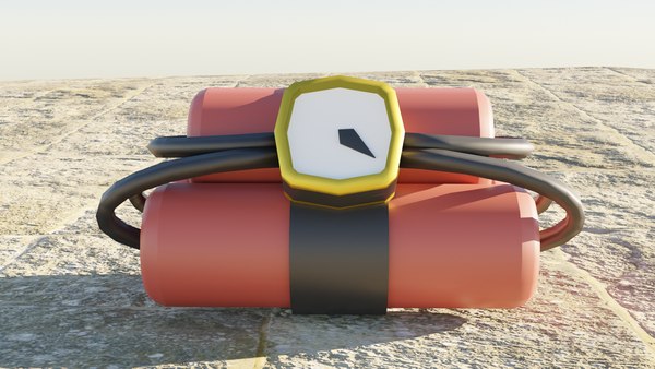 3D модель Game Ready Low Poly TNT - TurboSquid 1982045