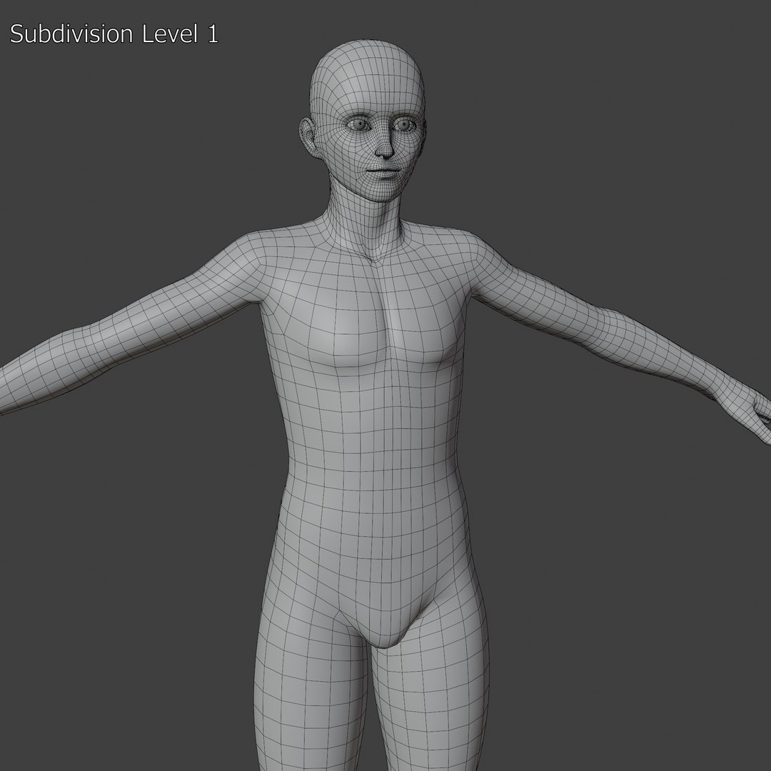 3D Female Base Mesh Model - TurboSquid 1684234