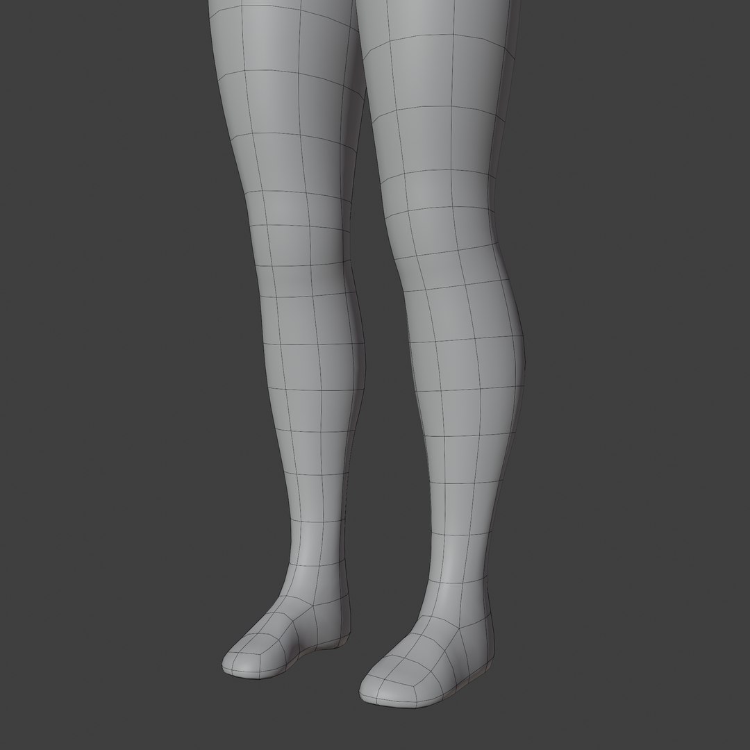 3D Female Base Mesh Model - TurboSquid 1684234