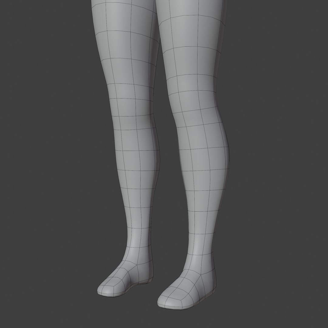 3D female base mesh model - TurboSquid 1684234