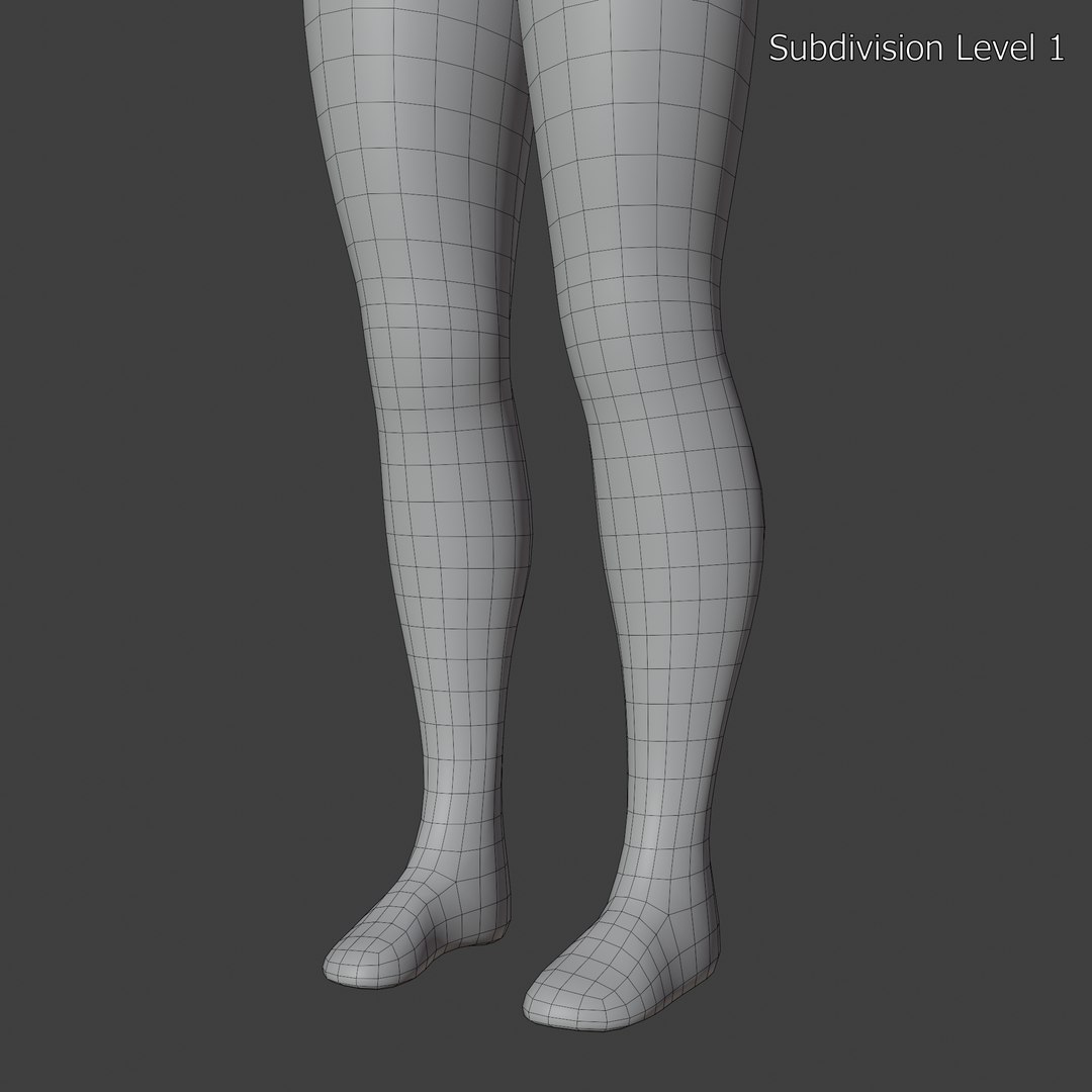 3D Female Base Mesh Model - TurboSquid 1684234