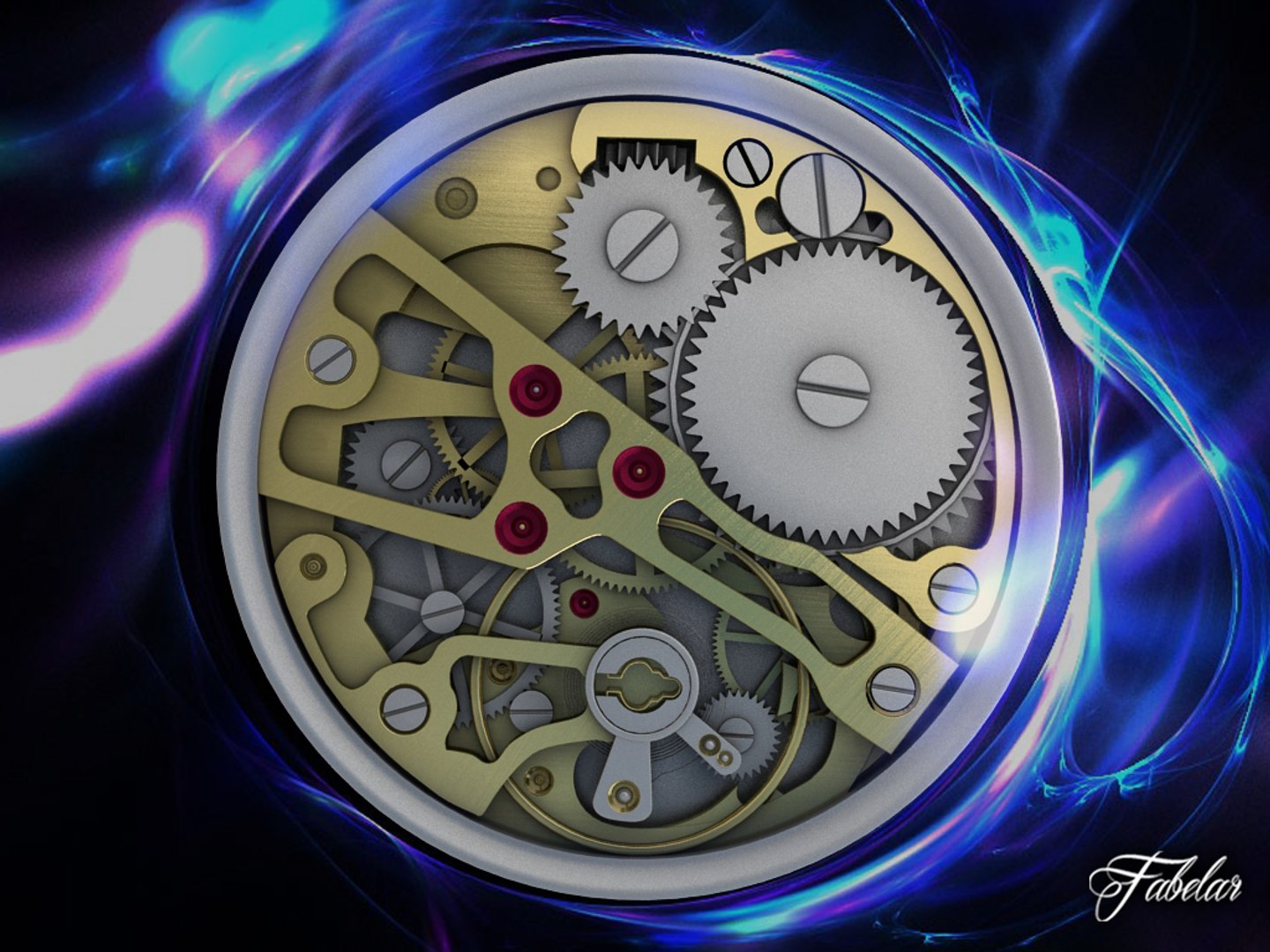 Watch Mechanism Parts 3d 3ds