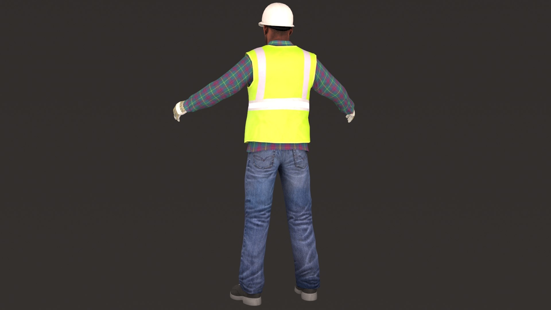 3D Construction Worker Standard Model - TurboSquid 1528866