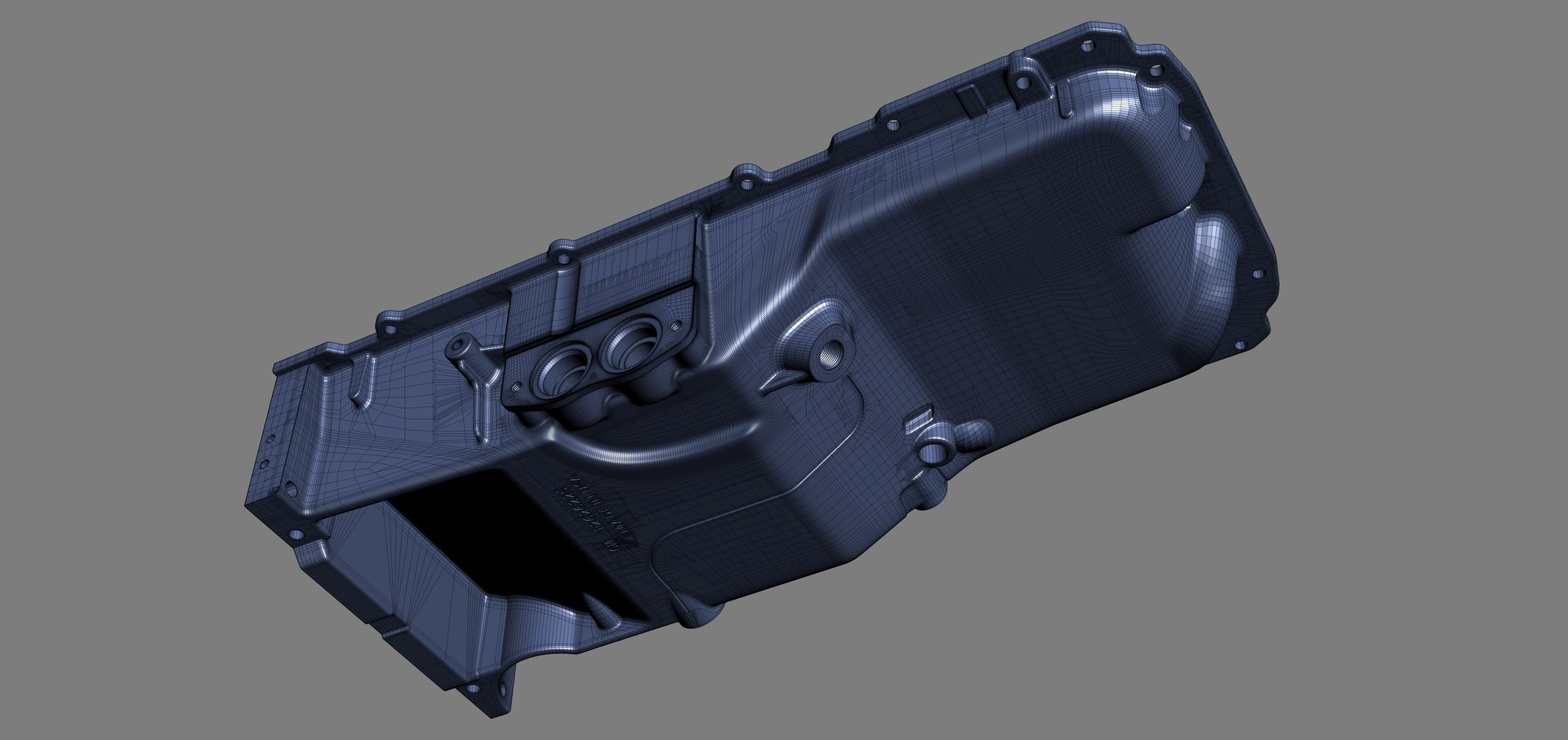 Ls7 Oil Pan 3d Model