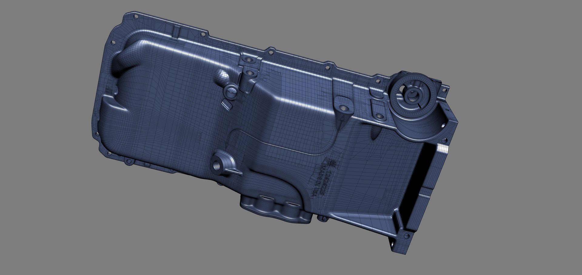 Ls7 Oil Pan 3d Model