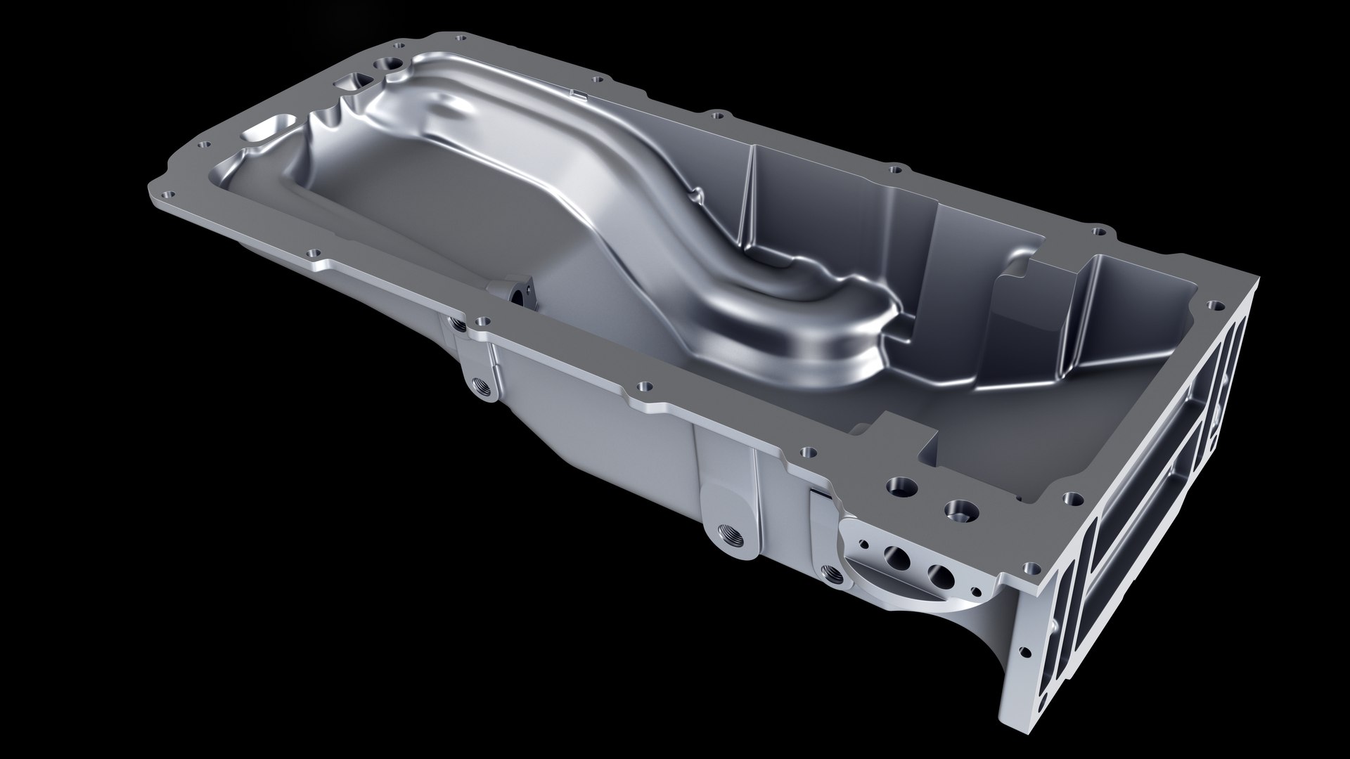 Ls7 Oil Pan 3d Model