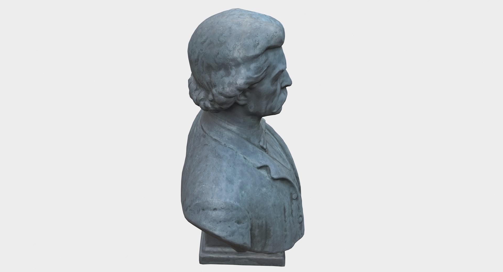 3D Mark Twain Bust - TurboSquid 1989714