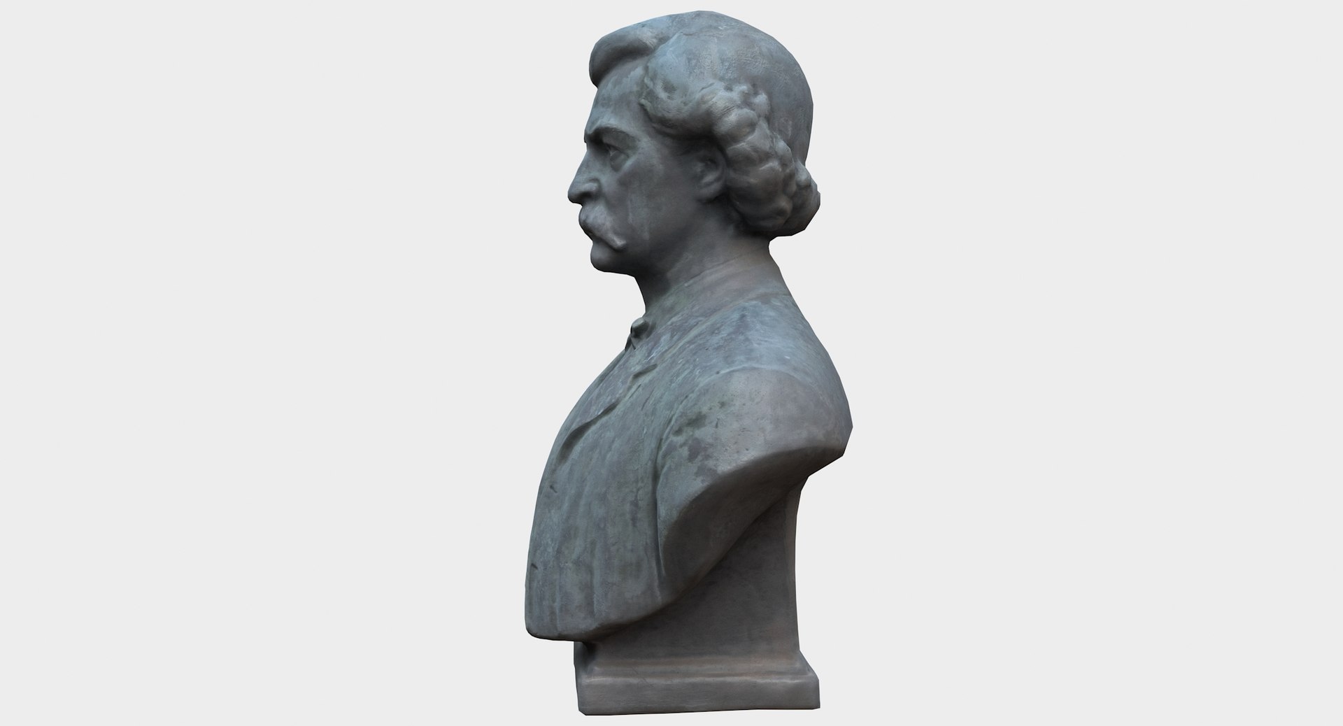 3D Mark Twain Bust - TurboSquid 1989714